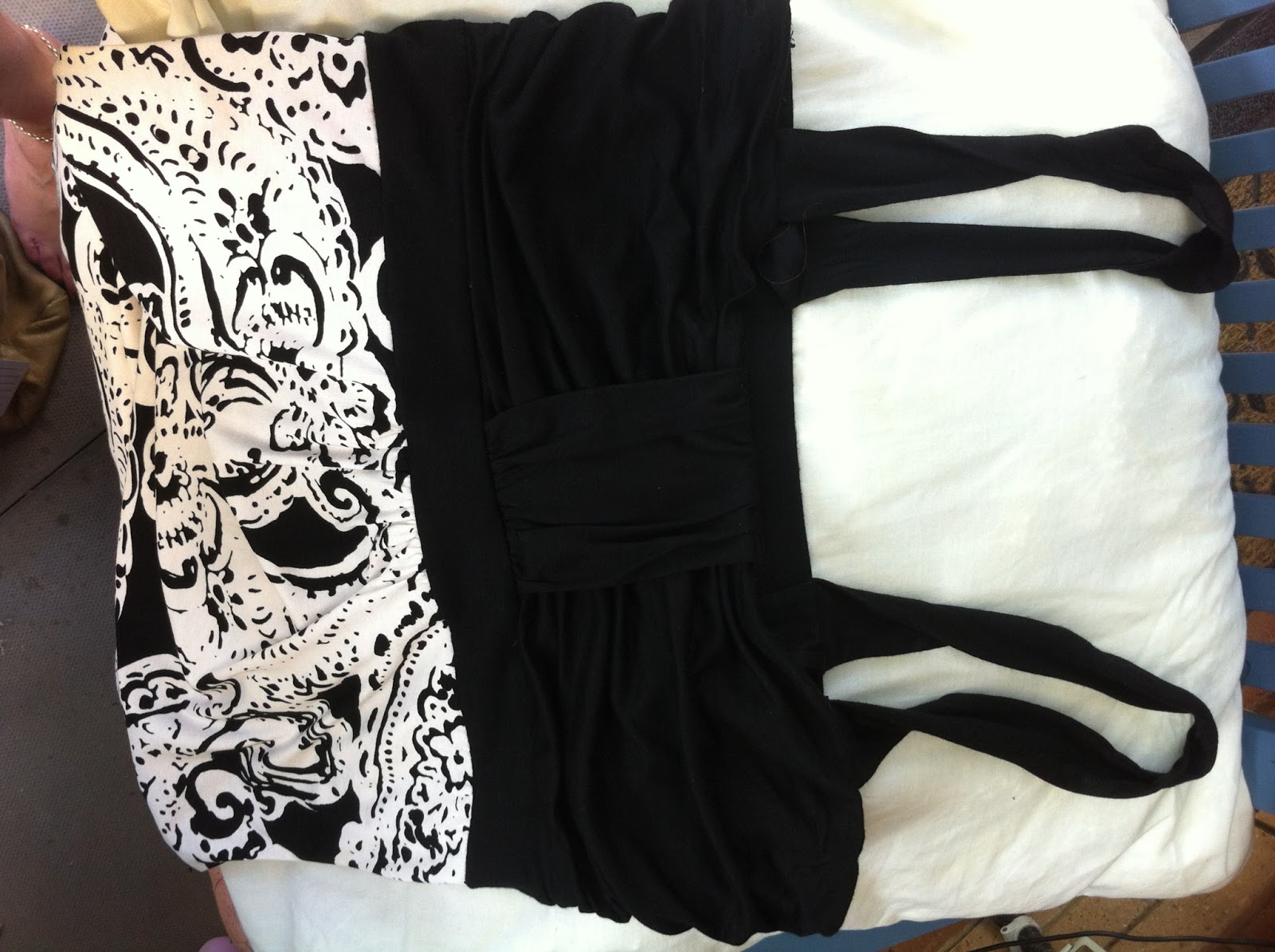 Life with Chickenruby: How to adapt a boob tube for much needed bra straps
